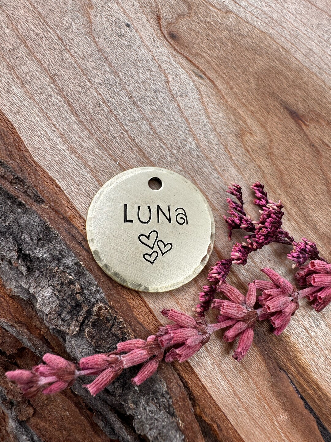 Small Hearts Pet Tag: Heart Design, Personalized ID for Dogs and Cats ...