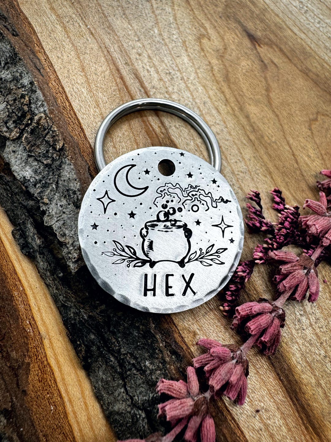Cauldron Dog Tag - Fantasy Dog Tag - Halloween Dog Tag - Spell - Witch ...