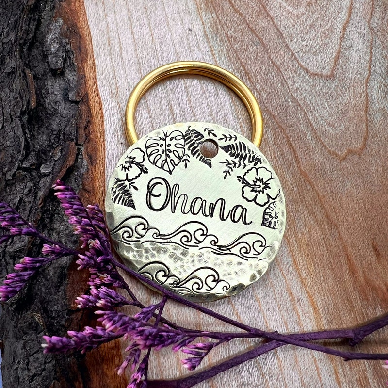 Tropical Name Tag - Etsy
