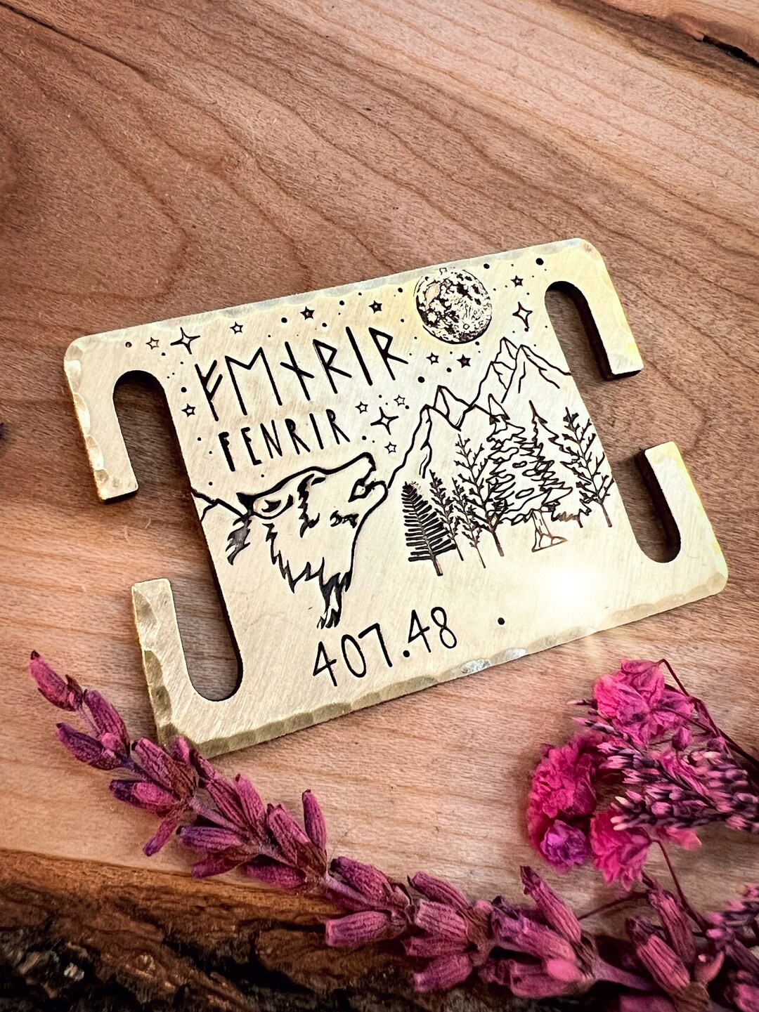 Personalized Viking Runes Dog Tag: Noiseless Collar Slide Pet ID - Etsy
