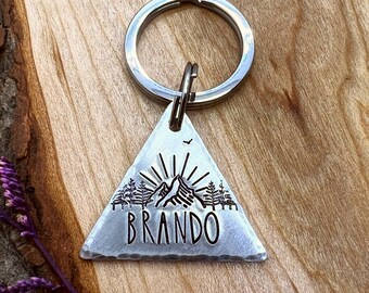 Triangle Name Tag - Etsy