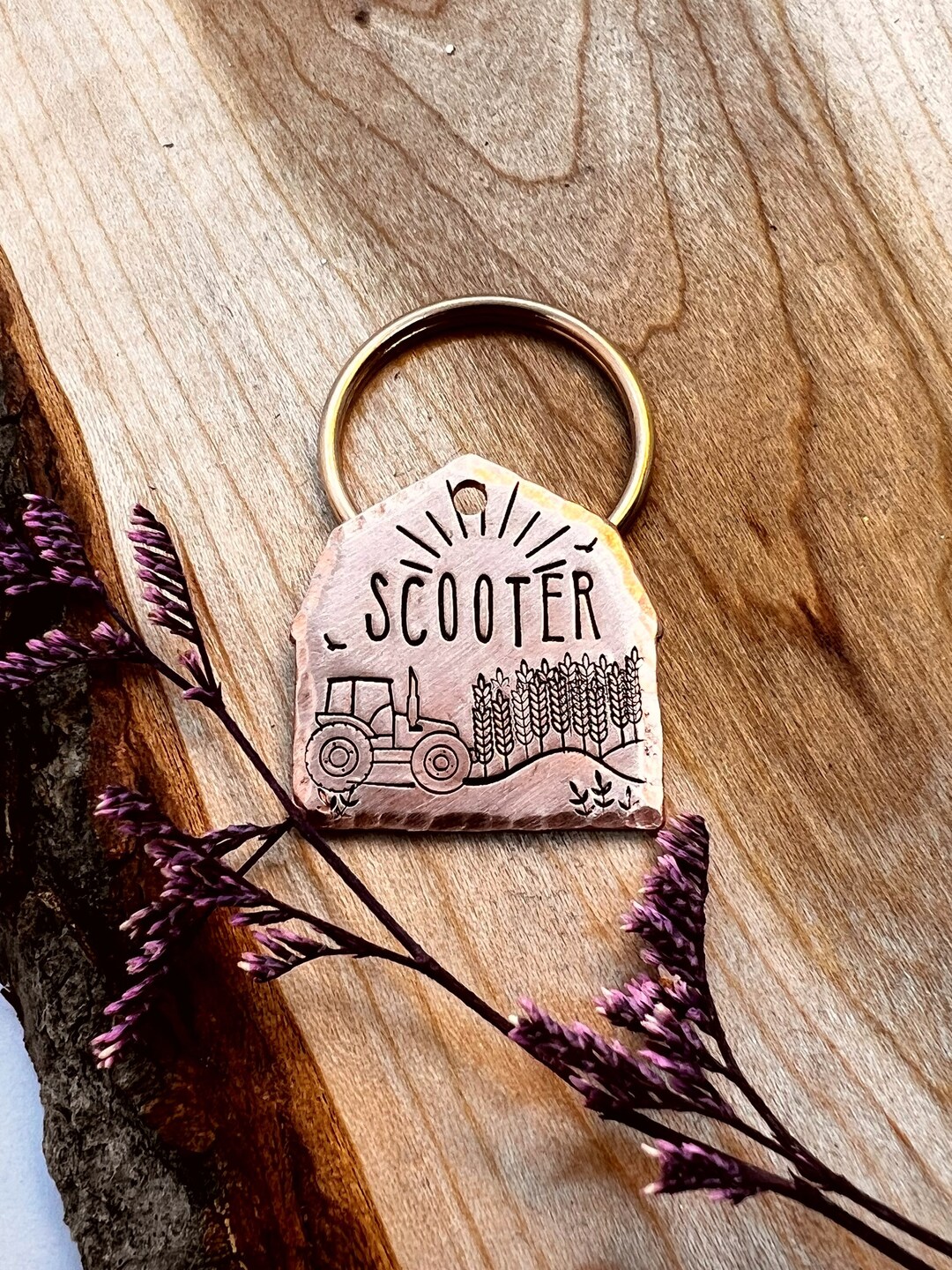 Pet ID Tag - Barn - Farm Dog Tag - Dog Collar Tag - Pet Name Tag ...