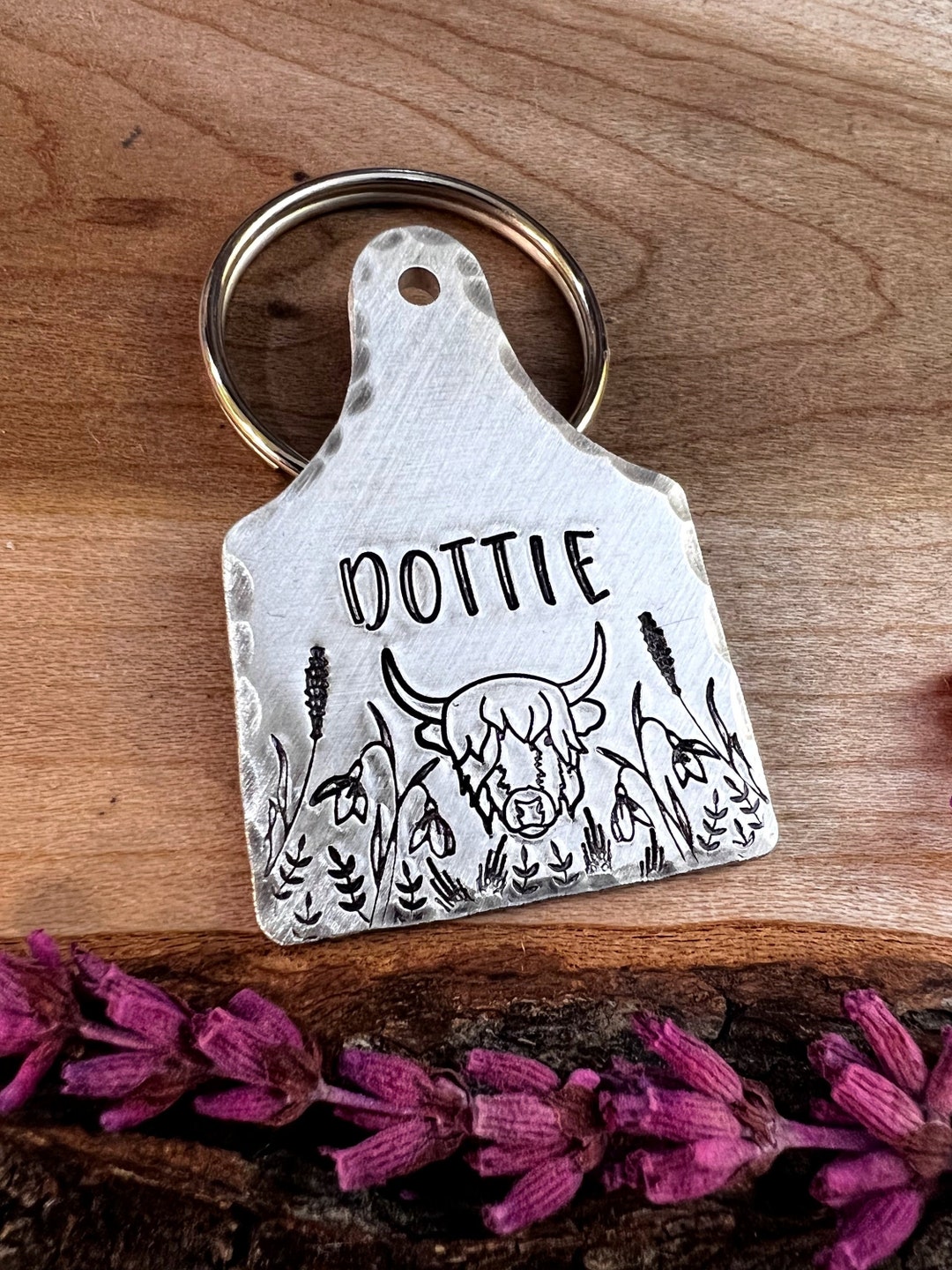 Highland Cow Dog Tag - Cow - Cattle Tag - Cow Tag - Ear Tag - Dog Tag ...