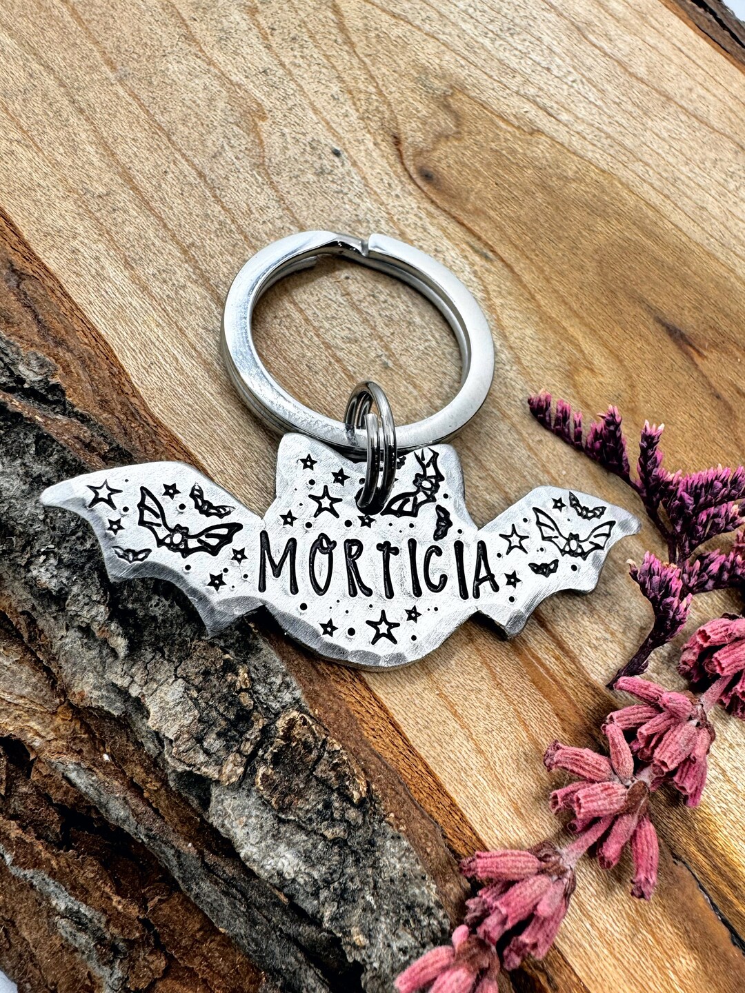 Bat Dog Tag - Dog ID Tag - Large Bat Tag for Dogs - Dog Collar Tag ...