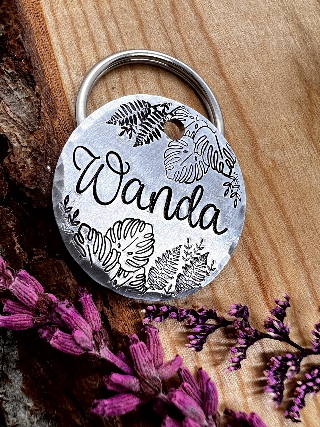 Monstera Dog Tag - Fern Dog Tag - Plants - Houseplants - Dog Tag - Dog ...