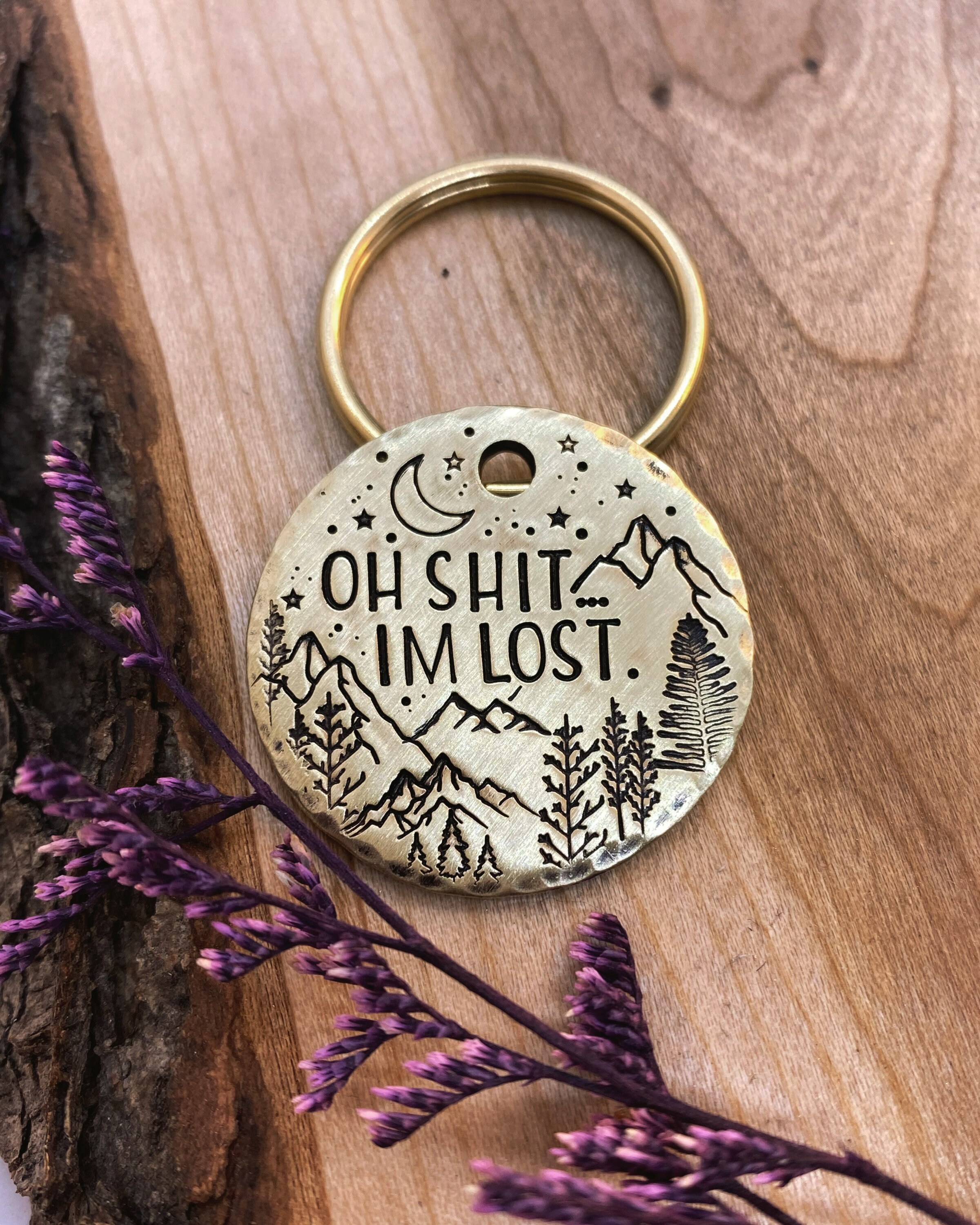 Pet ID Tag Oh Shit Im Lost Dog Tag Dog Collar Tag Pet | Etsy
