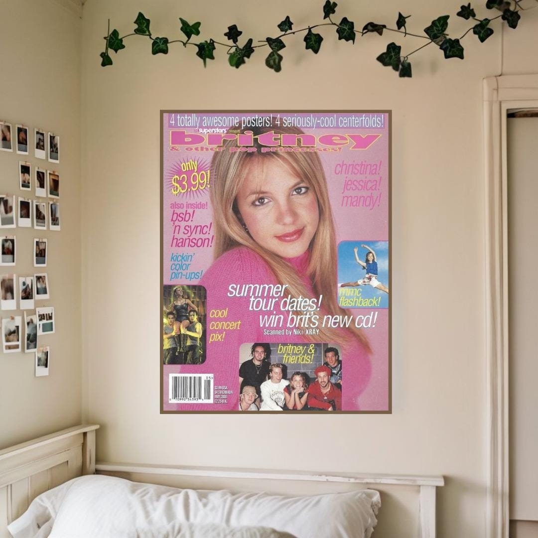 Y2K Magazine-inspired Digital Download Poster | Aesthetic Wall Art for ...