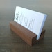 Walnut Wood Business Card Holder. Business Card Stand for Desk. Desk ...