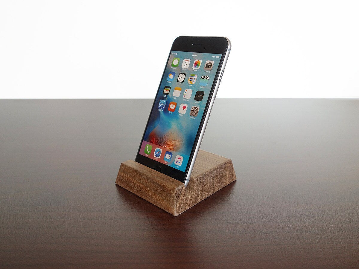Wood iPhone Stand From Walnut for iPhone 6 7 8 X 11 SE XR - Etsy