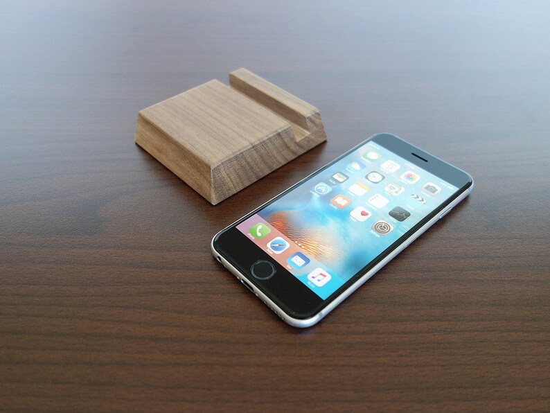 Wood iPhone Stand From Walnut for iPhone 6 7 8 X 11 SE XR - Etsy