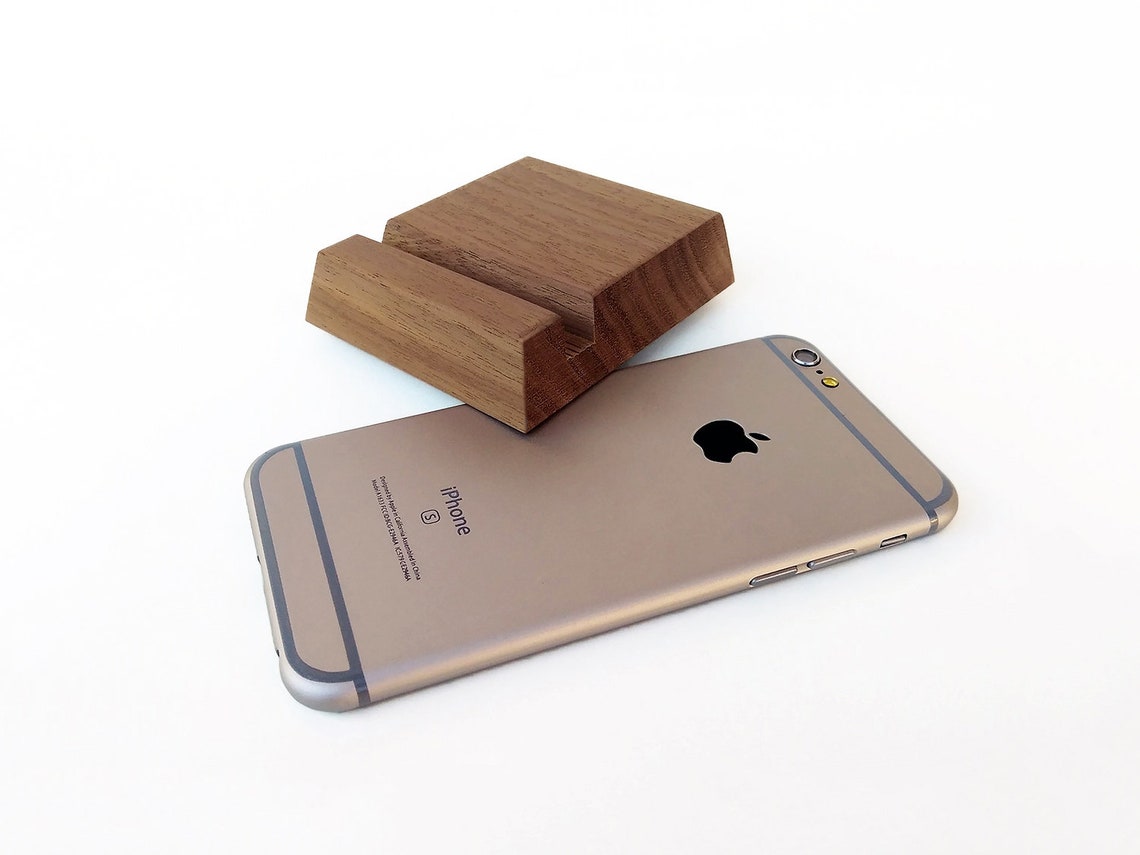 Wood iPhone Stand From Walnut for iPhone 6 7 8 X 11 SE XR - Etsy