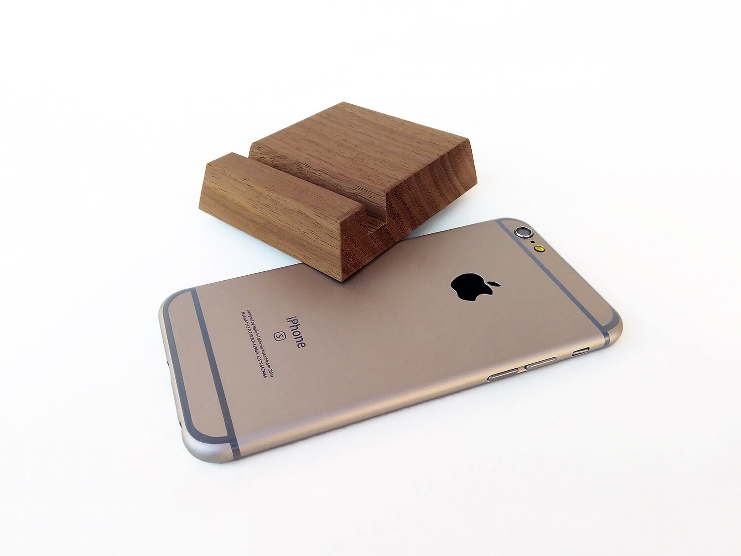 Wood iPhone Stand From Walnut for iPhone 6 7 8 X 11 SE XR - Etsy