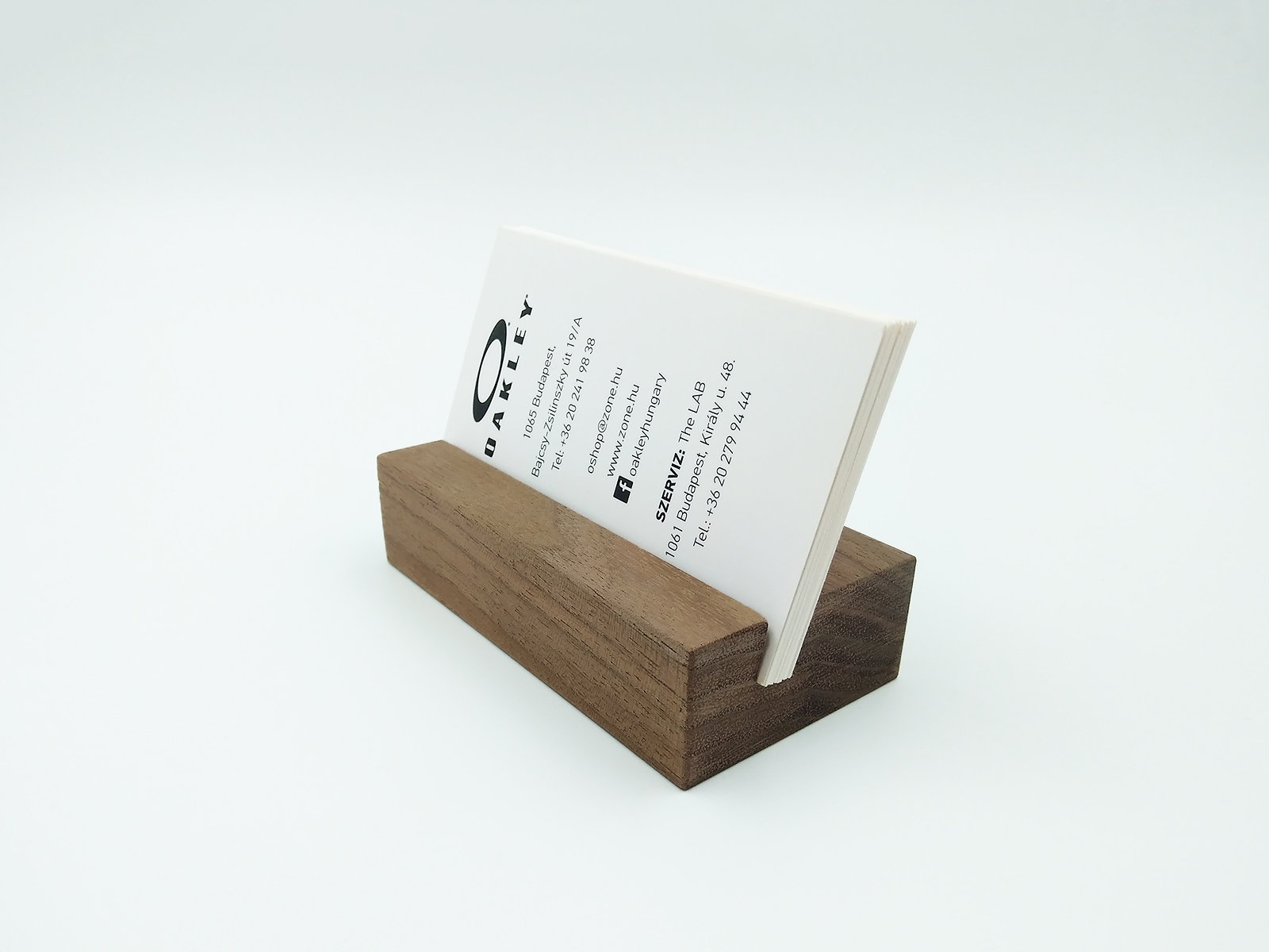 Wood Business Card Holder. Walnut Card Holder. Wooden Business - Etsy