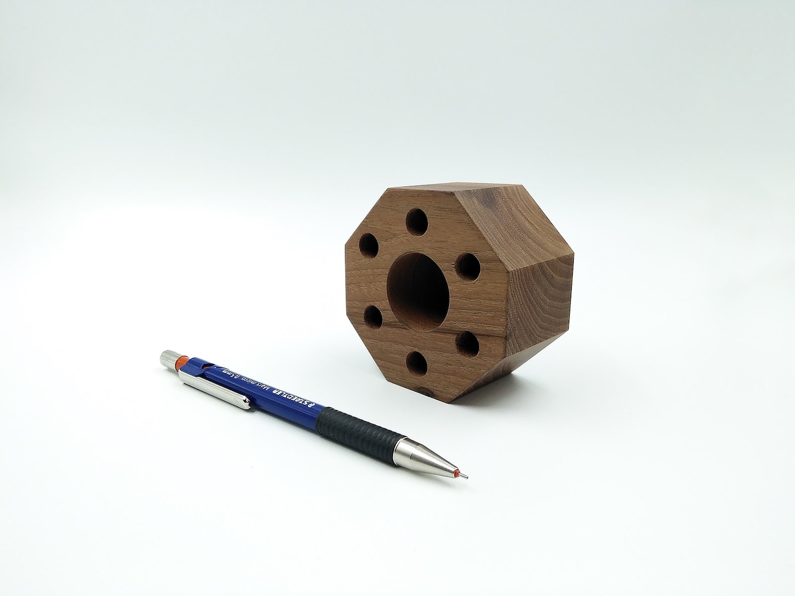 Wood Pen Holder. Desk Pencil Organizer. Wooden Pen Storage. Modern ...