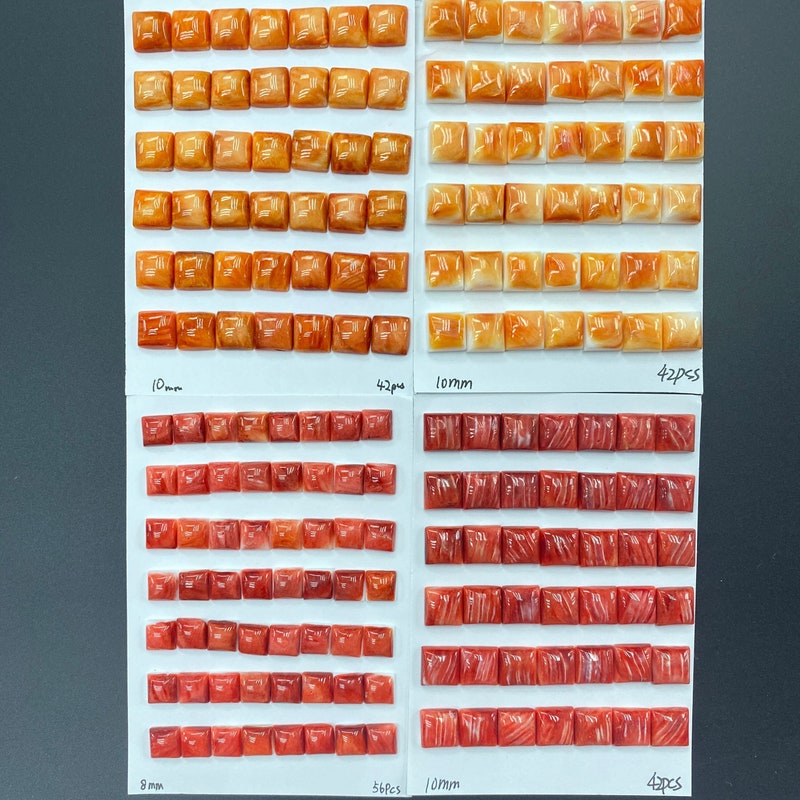 Red Spiny Oyster Square - Etsy