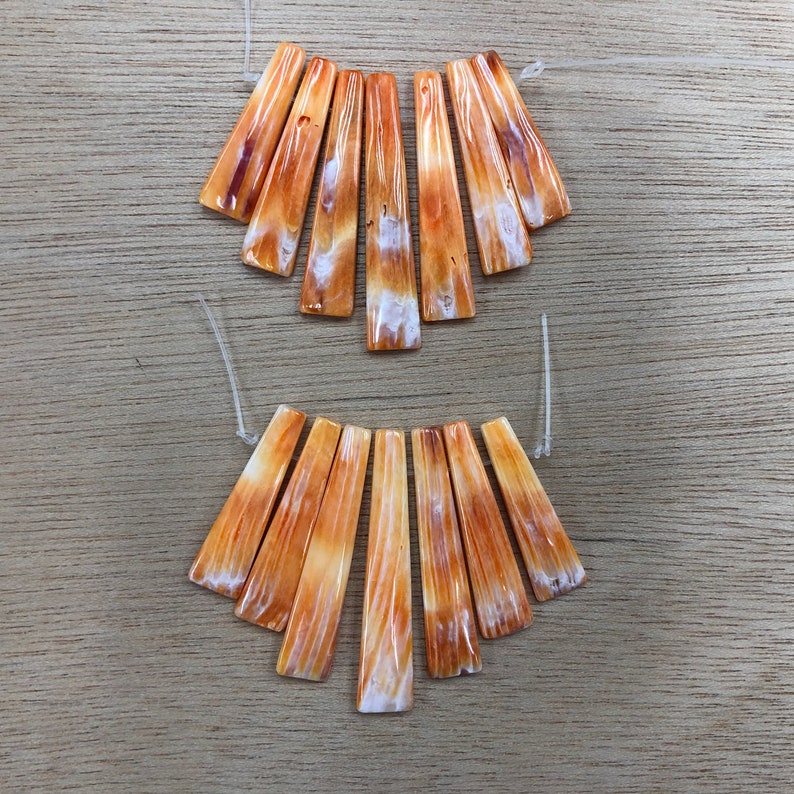 Spiny Oyster Shell Long Chips Graduated (orange/red) - Etsy