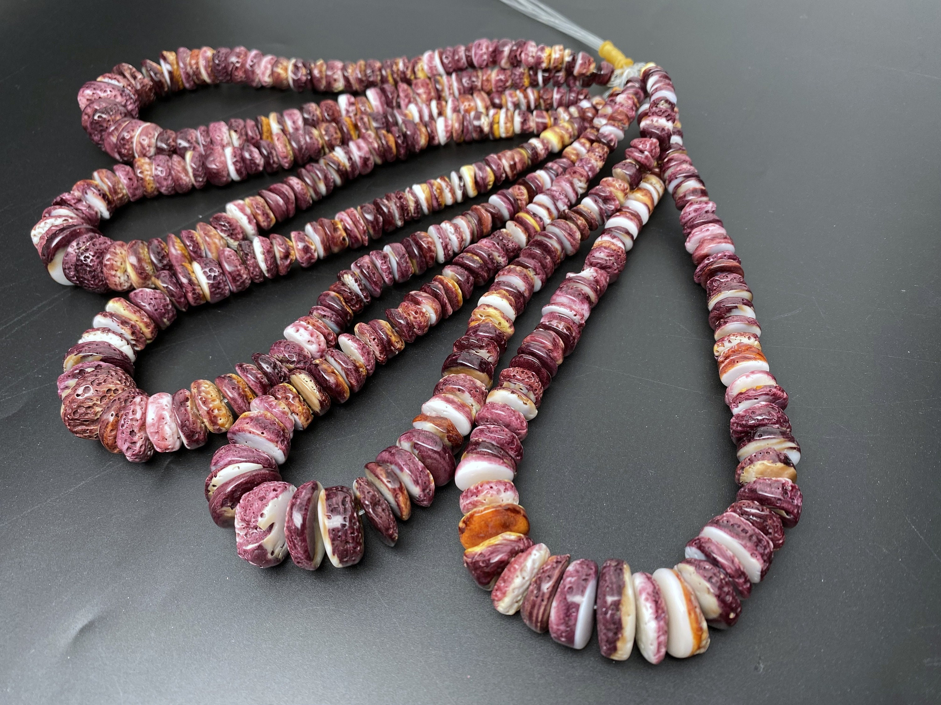 Purple Spiny Oyster Shell Graduated Round Disc 8mm-20mm - Etsy