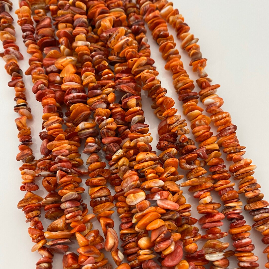 Spiny Oyster Shell Irregular Chip Beads Strand 16 Inches Small - Etsy