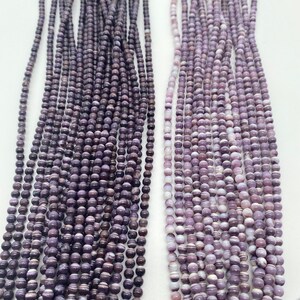 Natural Wampum Quahog Shell Round Bead 3mm/4mm - Etsy