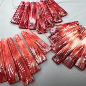 Spiny Oyster Shell Long Chips Graduated (orange/red) - Etsy