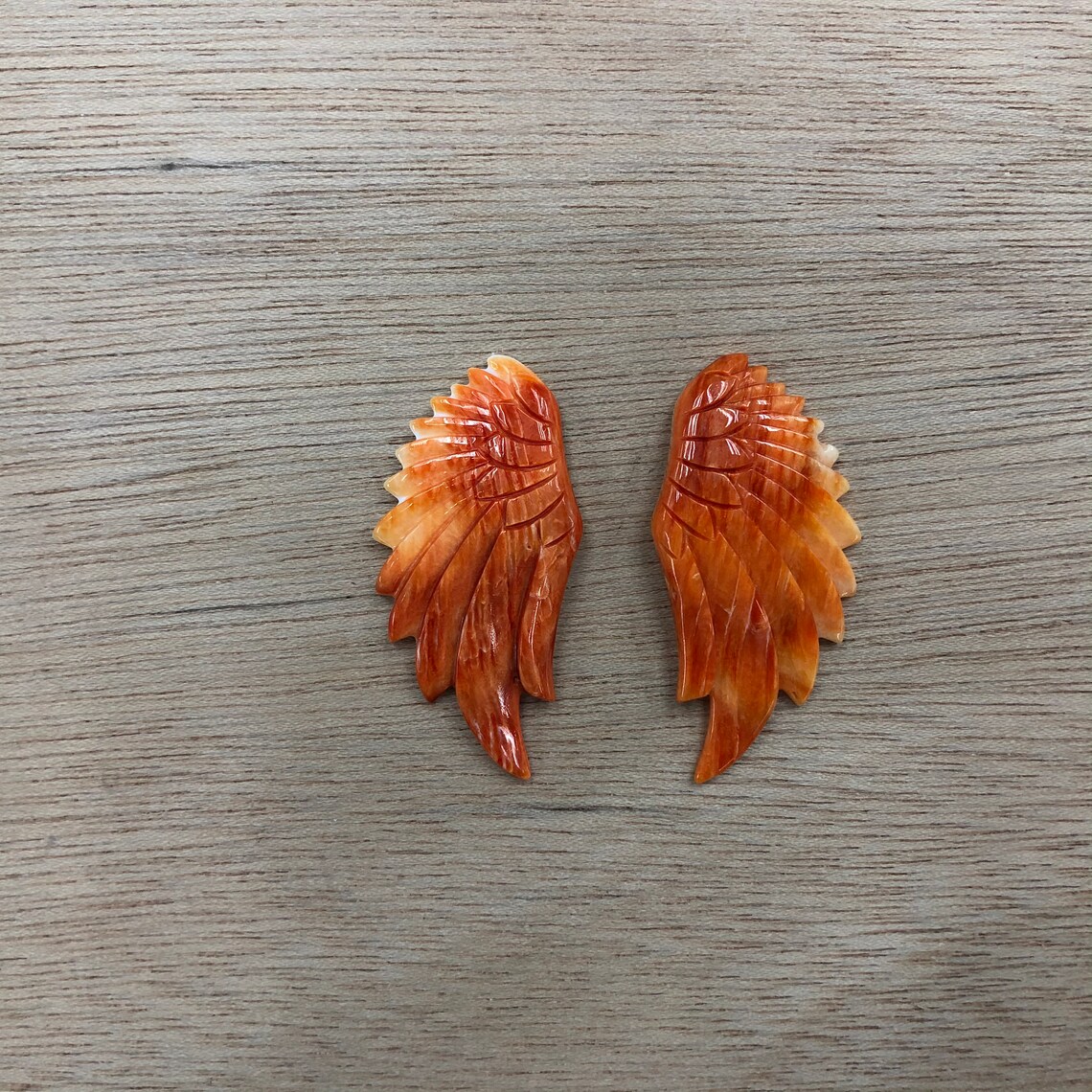 Natural Spiny Oyster Shell Wing Shape 25x52mm | Etsy