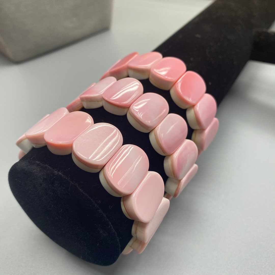 Natural Pink Queen Conch Bracelet - Etsy