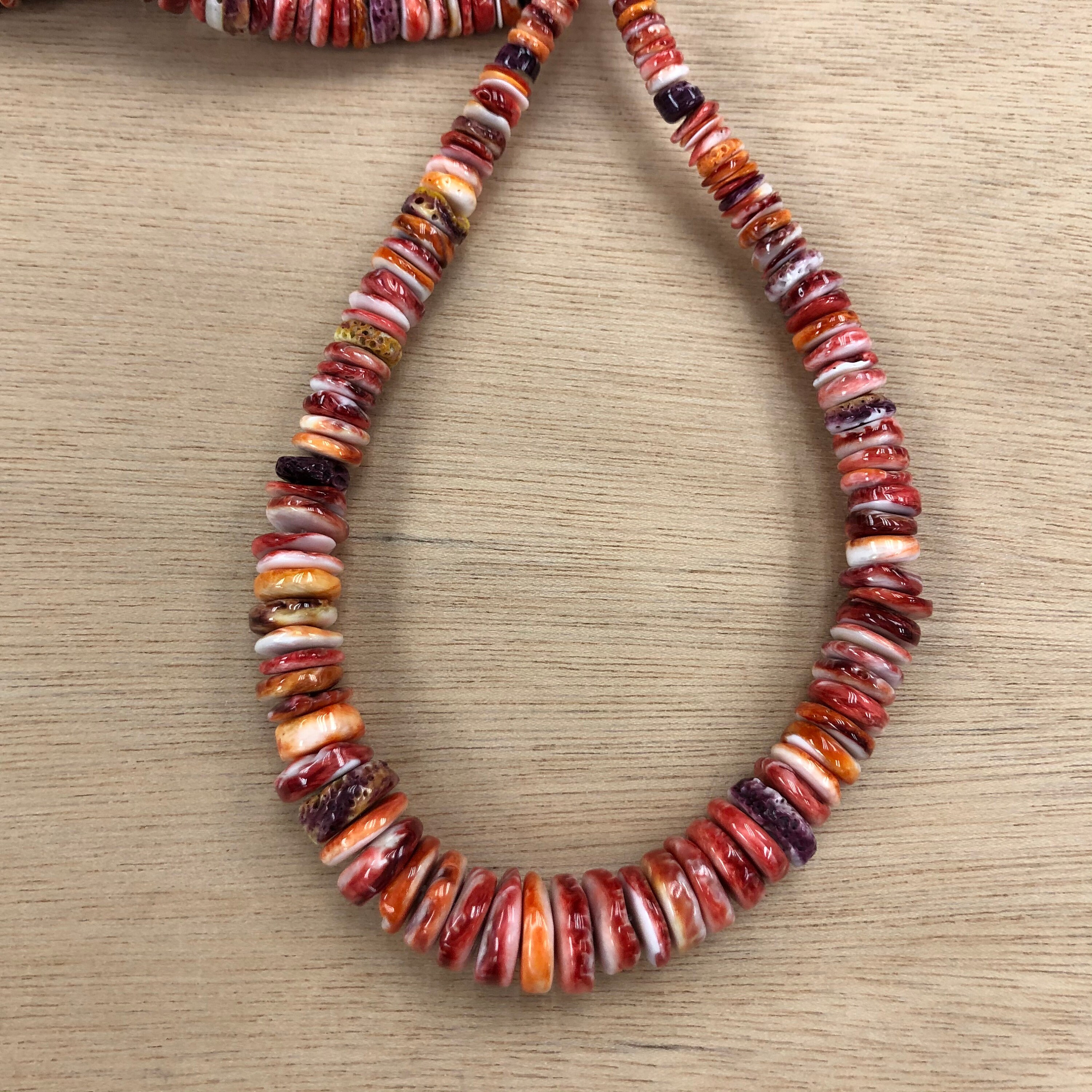 Spiny Oyster Shell Graduated Disc Mix Color | Etsy