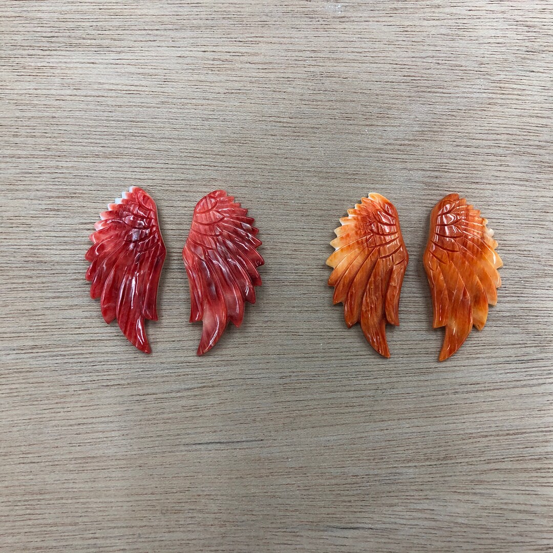 Natural Spiny Oyster Shell Wing Shape 25x52mm - Etsy