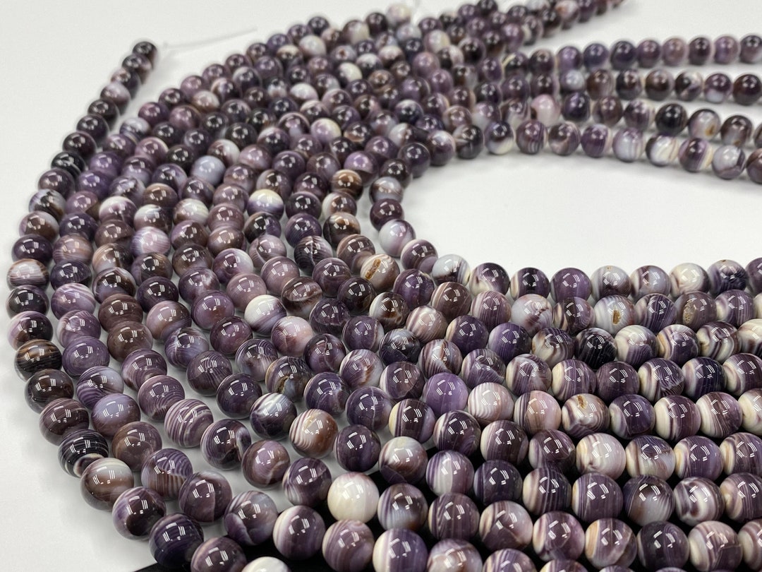 Natural Wampum Quahog Shell Round Bead 9mm, 10mm (natural/good/high ...