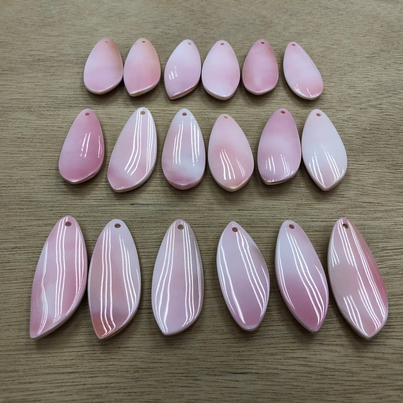 5pcs Pink Queen Conch Shell Whorl Shape Pendant - Etsy