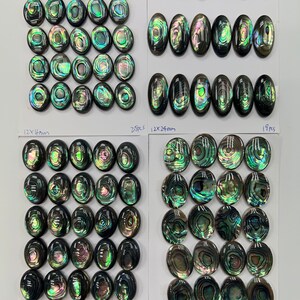 High Quality Abalone Shell Oval Cab 12x16mm, 12x24mm, 13x18mm, 15x20mm ...