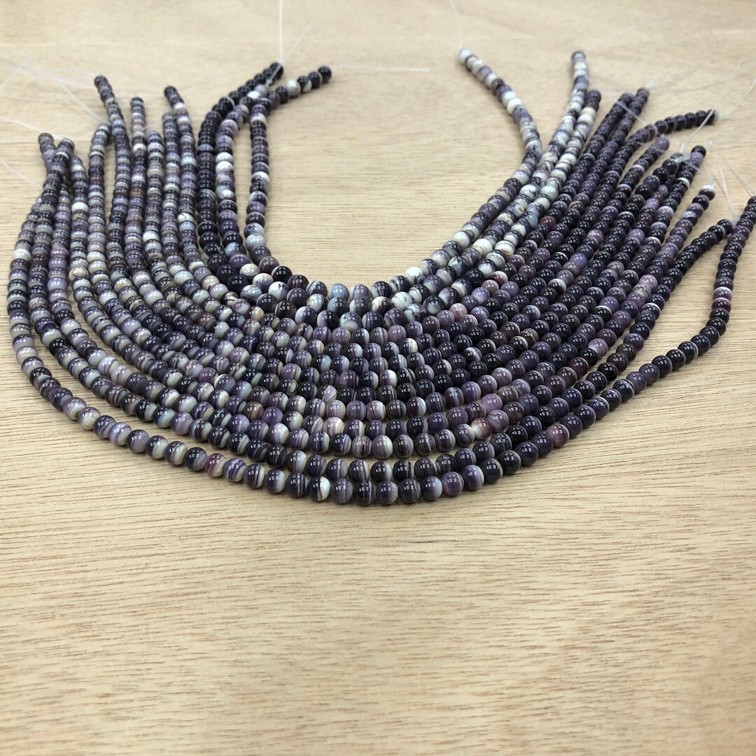 Good Quality Natural Wampum Quahog Shell Bead 6mm - Etsy