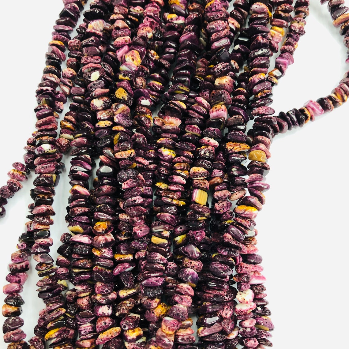 Rare Natural Purple Spiny Oyster Shell Chips 16" - Etsy