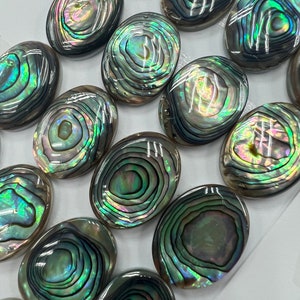 High Quality Abalone Shell Oval Cab 12x16mm, 12x24mm, 13x18mm, 15x20mm ...