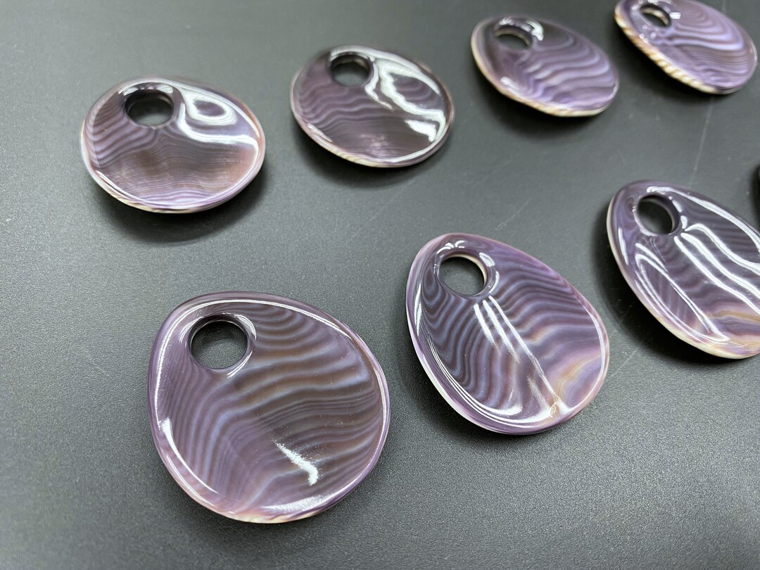 Wampum Quahog Shell Purple Loose Piece - Etsy
