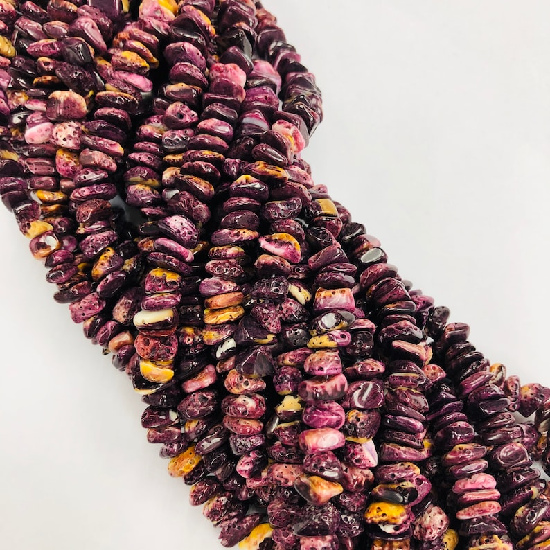 Rare Natural Purple Spiny Oyster Shell Chips 16" - Etsy