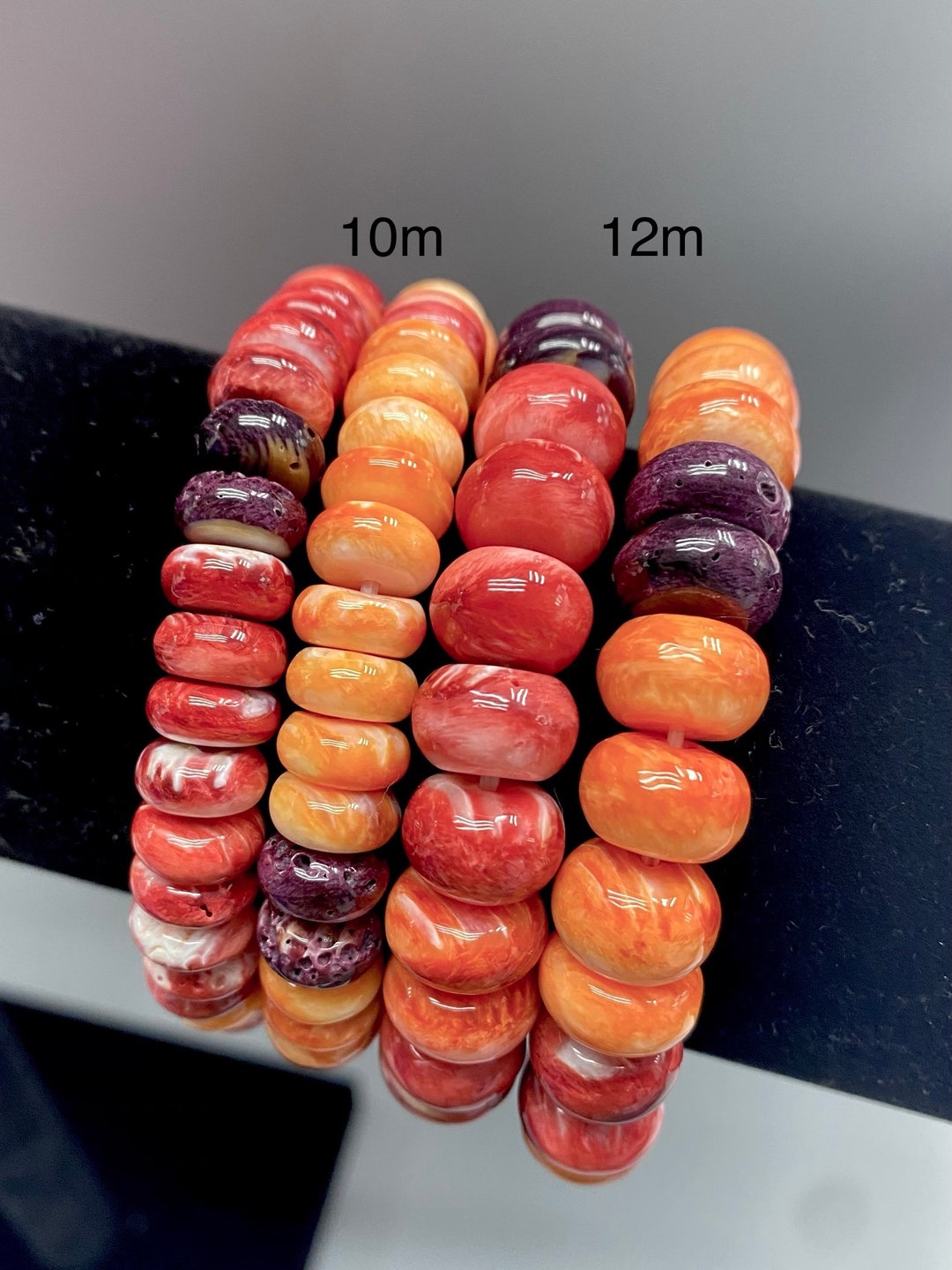 Spiny Oyster Shell Bracelet Mix of Vibrant Colors 8mm | 10mm | 12mm - Etsy