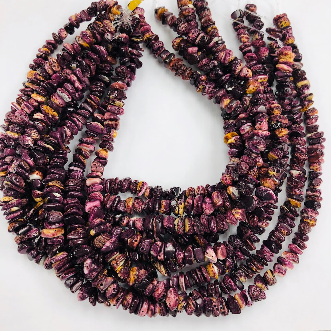 Rare Natural Purple Spiny Oyster Shell Chips 16" - Etsy