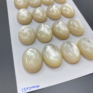 Natural White Mother of Pearl Shell Oval Cab 15x20mm 18x25mm 20x30mm - Etsy