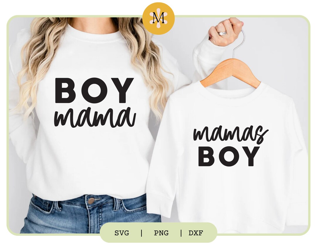 Boy Mama Mamas Boy Svgs Mom Son Life Mothers Day Cut File for Cricut ...