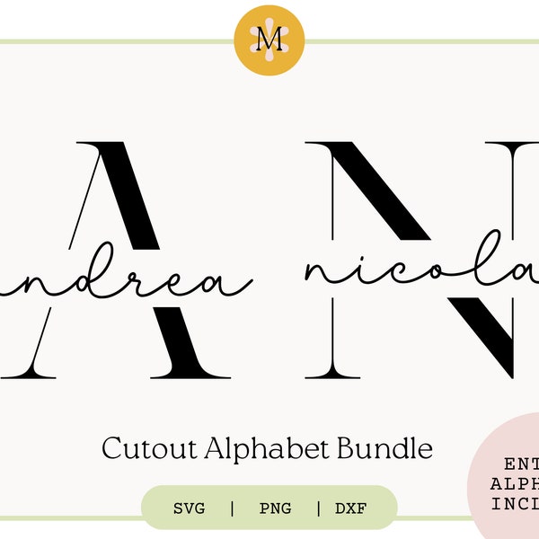 Family Name Initial Svg - Etsy