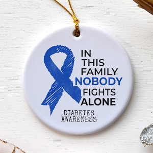 Diabetes Awareness Ornament, Diabetes Support Gifts for Men or Women ...