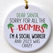 Social Worker Christmas Ornament Funny Therapist Appreciation Gift ...