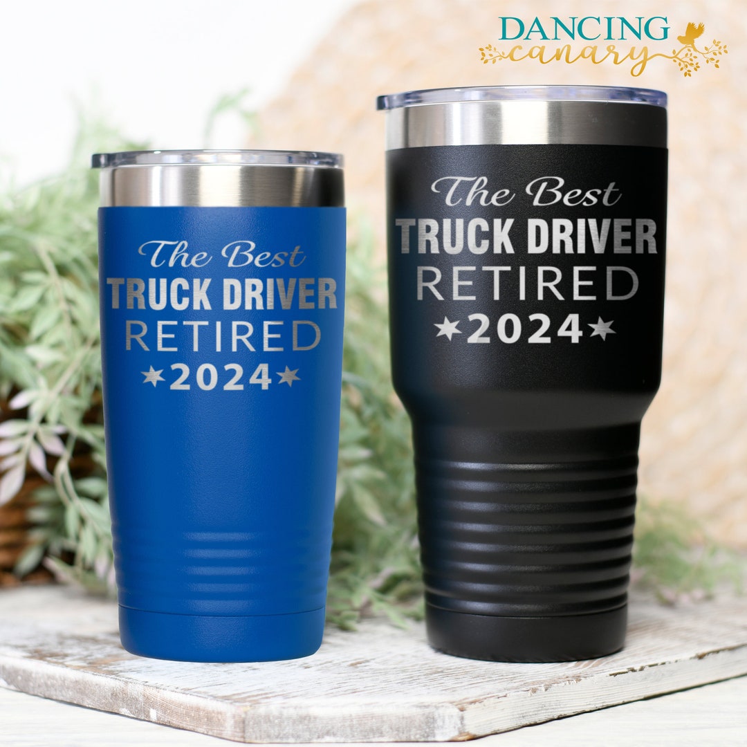 Truck Driver Retirement Gifts for Men-travel Mug-trucker Retirement ...