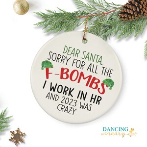 Human Resources Christmas Ornament Funny HR Staff Appreciation Gift HR ...