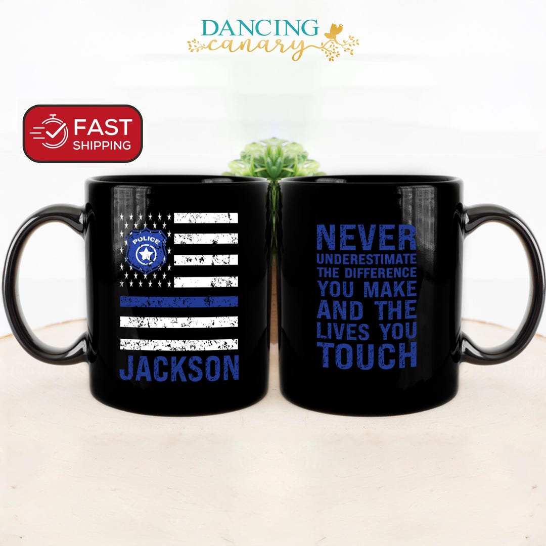 Police Mug Police Officer Gift Personalized Law Enforcement Coffee Cup ...
