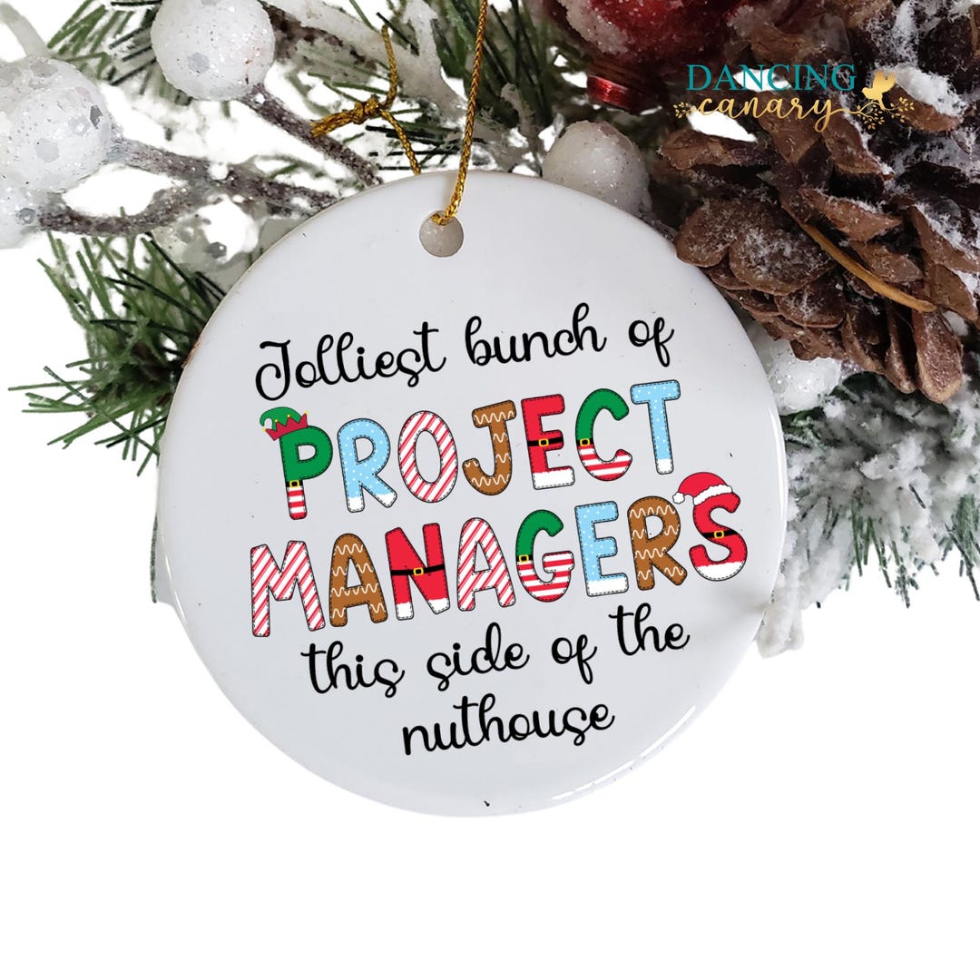 Project Manager Christmas Ornament Task Management Team Appreciation ...