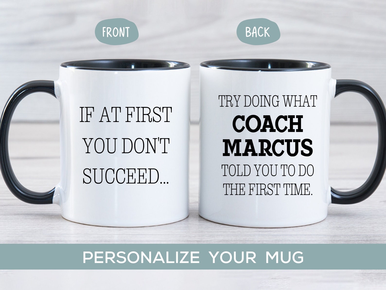 Funny Coach Mug, End of Season Personalized Coach Gift for Men or Women ...