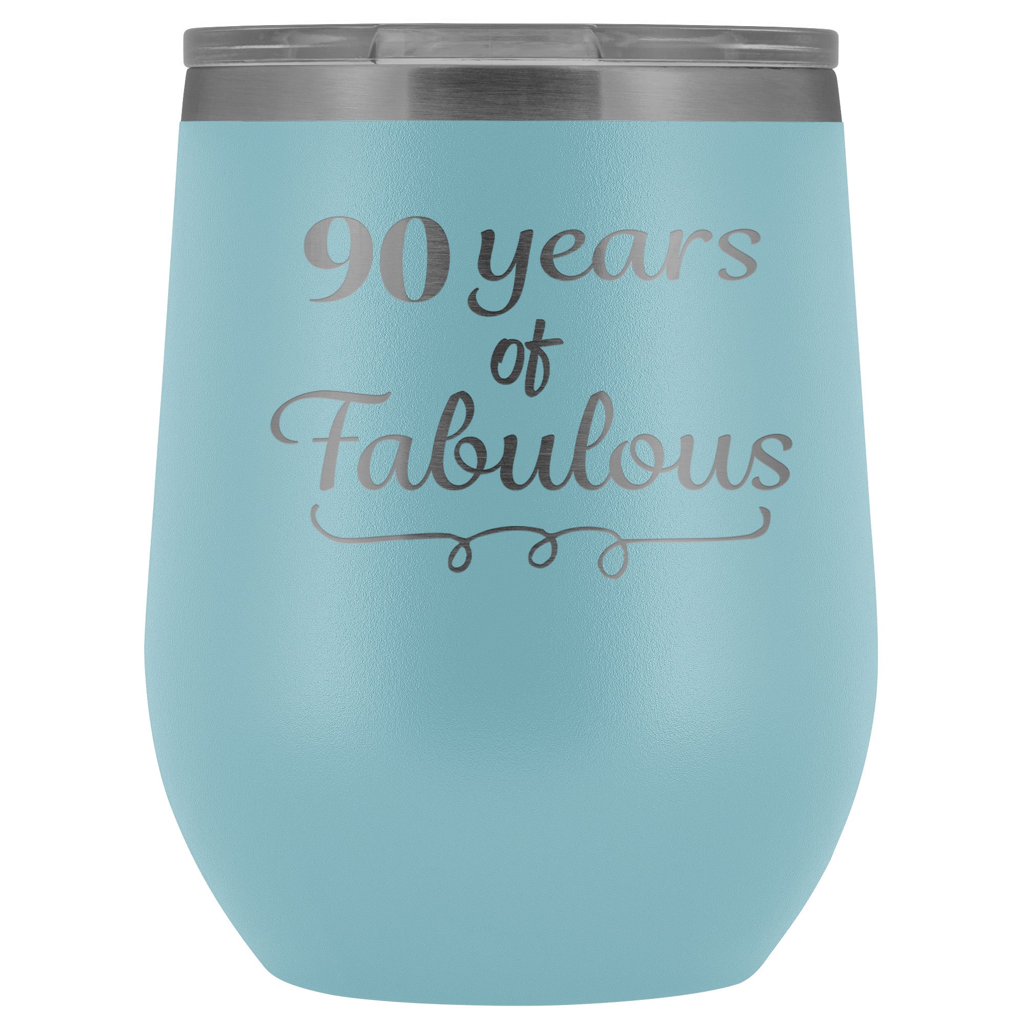 90th Birthday Gifts for Women 90th Birthday Wine Glass cute | Etsy