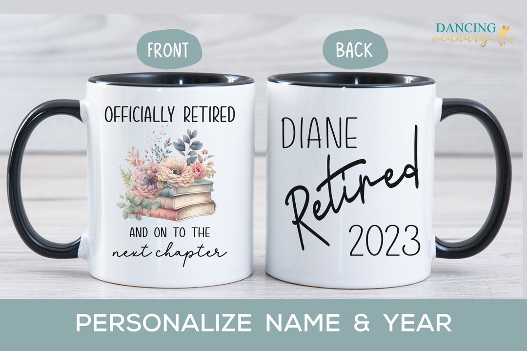 Personalized Retirement Gift for Women Officially Retired Retirement ...